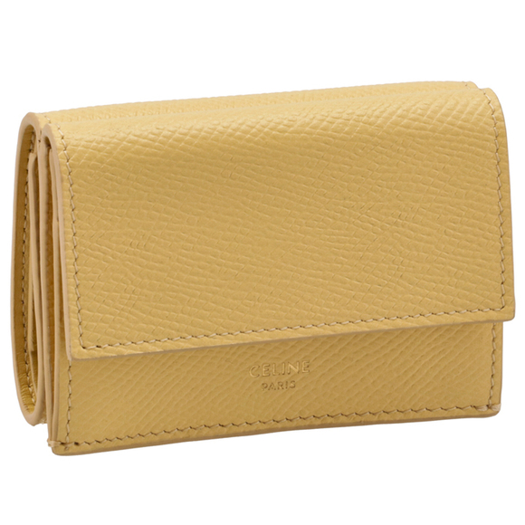 Celine | Bags | Celine Mini Folded Wallet Yellow | Poshmark